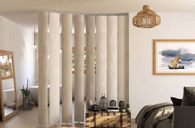 Créer / séparer une pièce grâce à des stores et des rideaux de séparation
