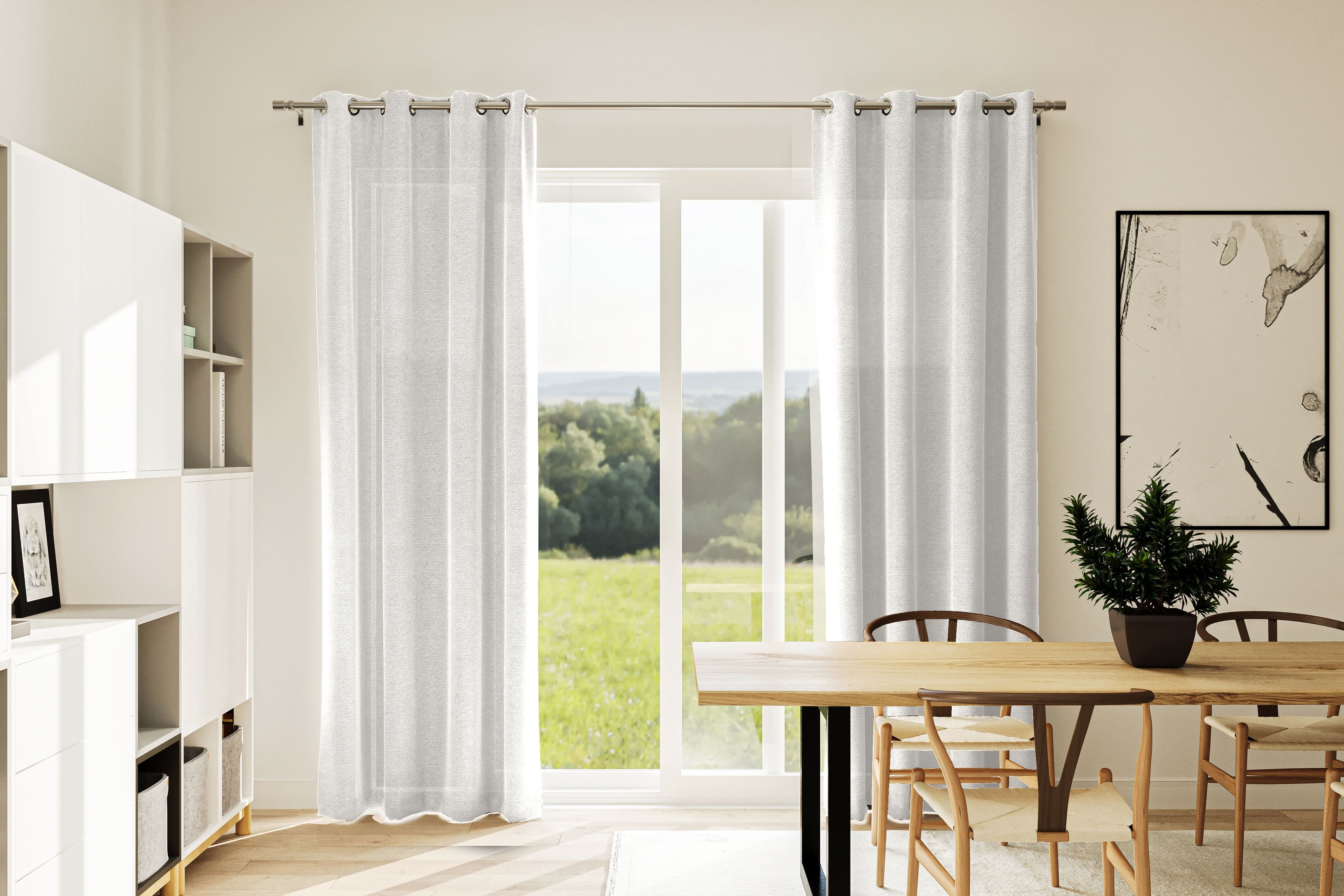 Décorez votre intérieur avec des stores et des rideaux blancs