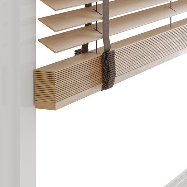 Store vénitien bois texturé sur-mesure