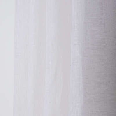 Store bateau en voilage lin sur mesure : coloris blanc, naturel..