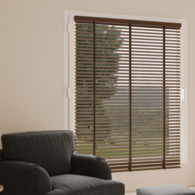 Store vénitien bois sur-mesure : avec / sans perçage